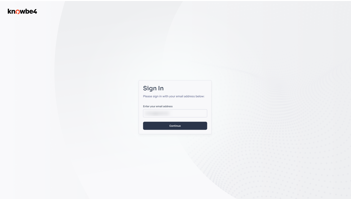 Login Page and Navigation Menu Overview – KnowBe4 Knowledge Base