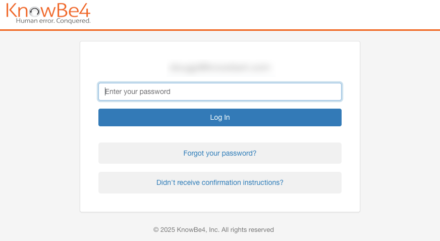 Login Page and Navigation Menu Overview – KnowBe4 Knowledge Base