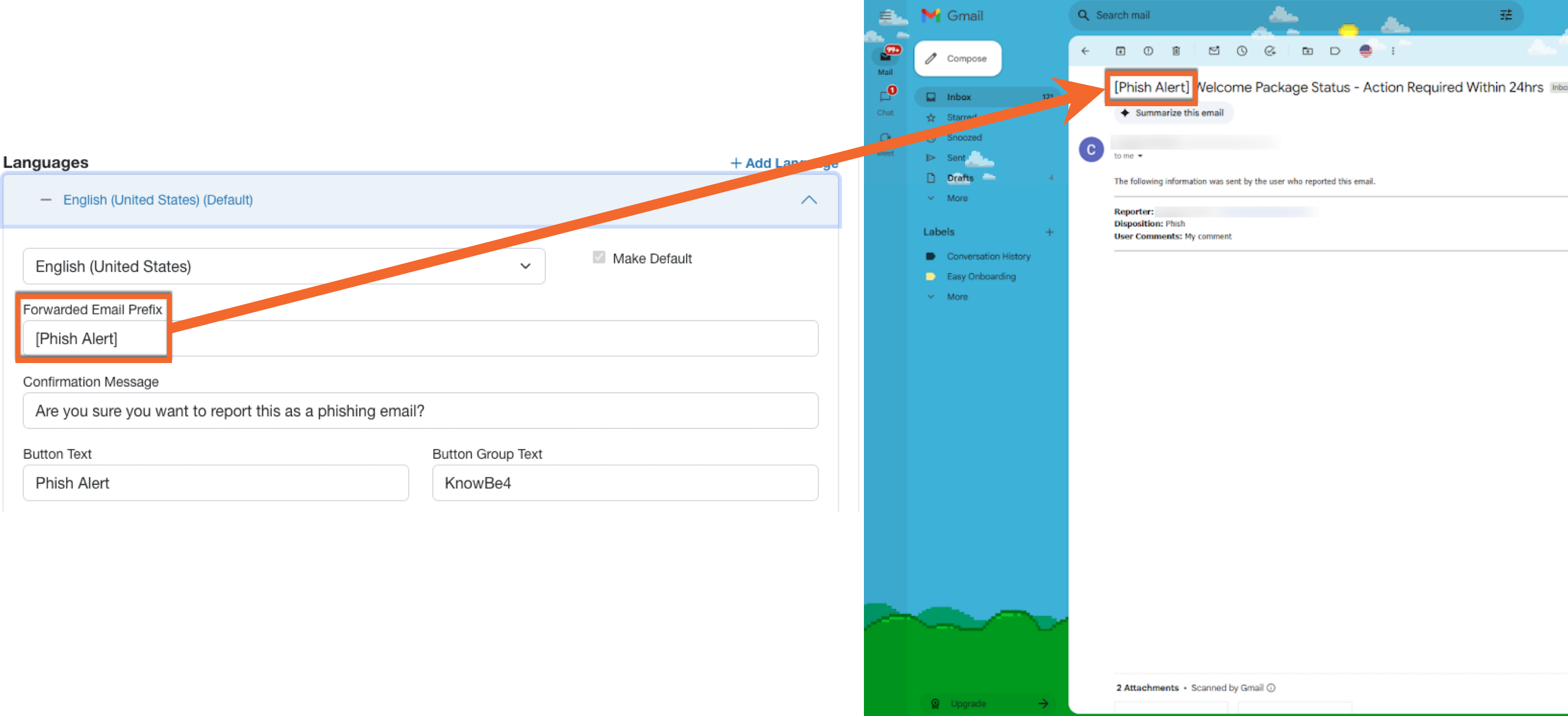 Phish Alert Button (PAB) Display Settings – KnowBe4 Knowledge Base