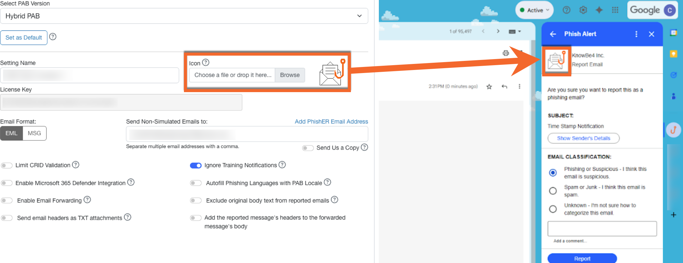 Phish Alert Button (PAB) Display Settings – KnowBe4 Knowledge Base
