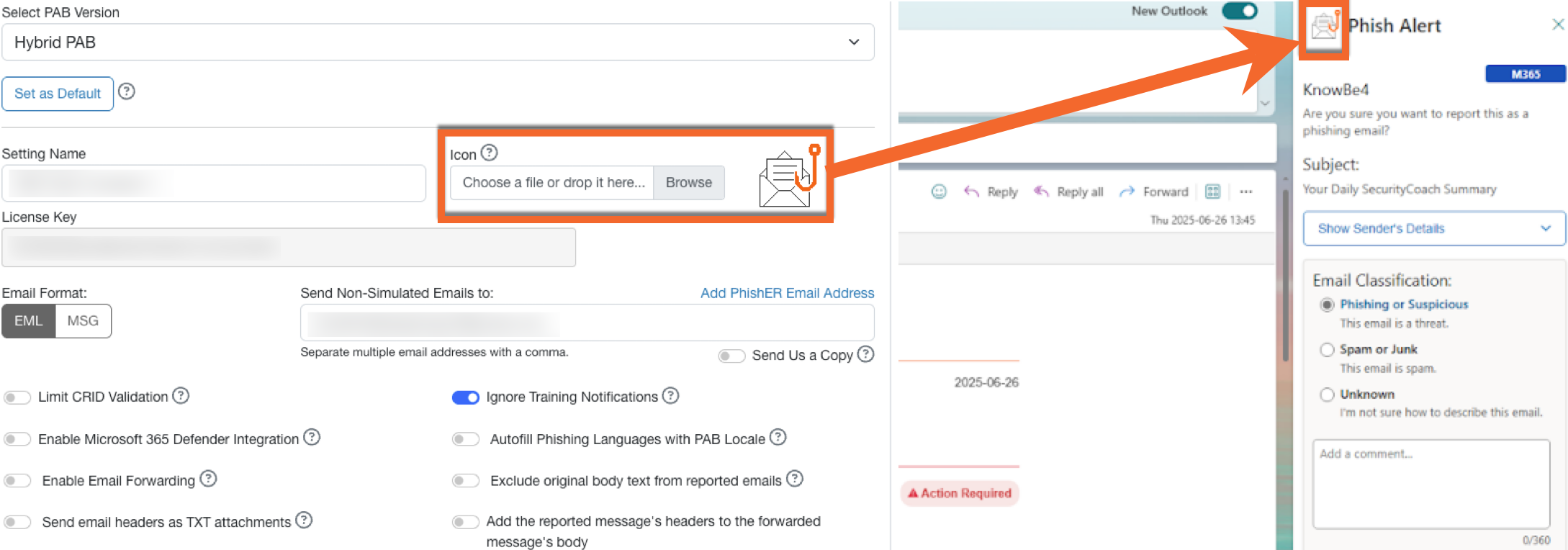 Phish Alert Button (PAB) Display Settings – KnowBe4 Knowledge Base