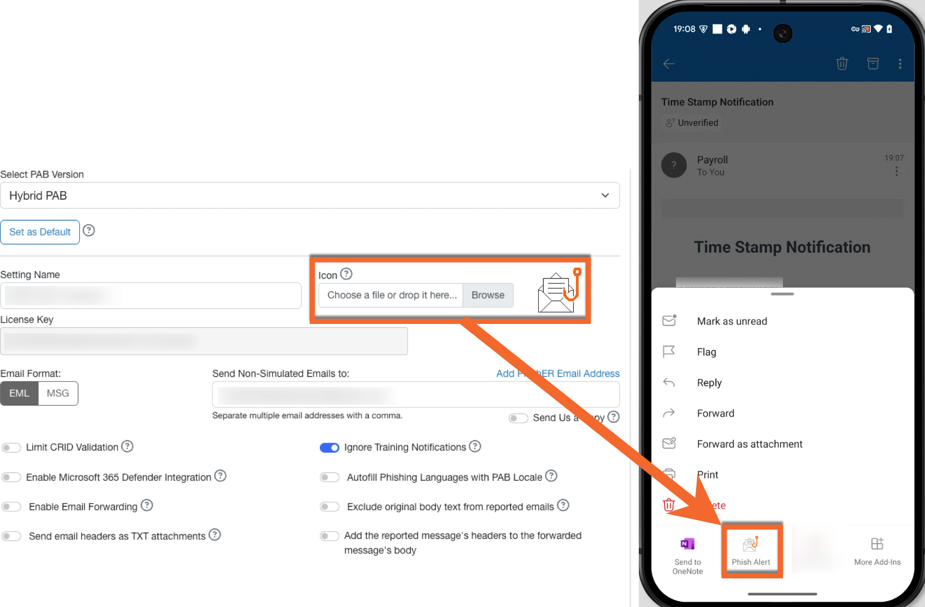 Phish Alert Button (PAB) Display Settings – KnowBe4 Knowledge Base