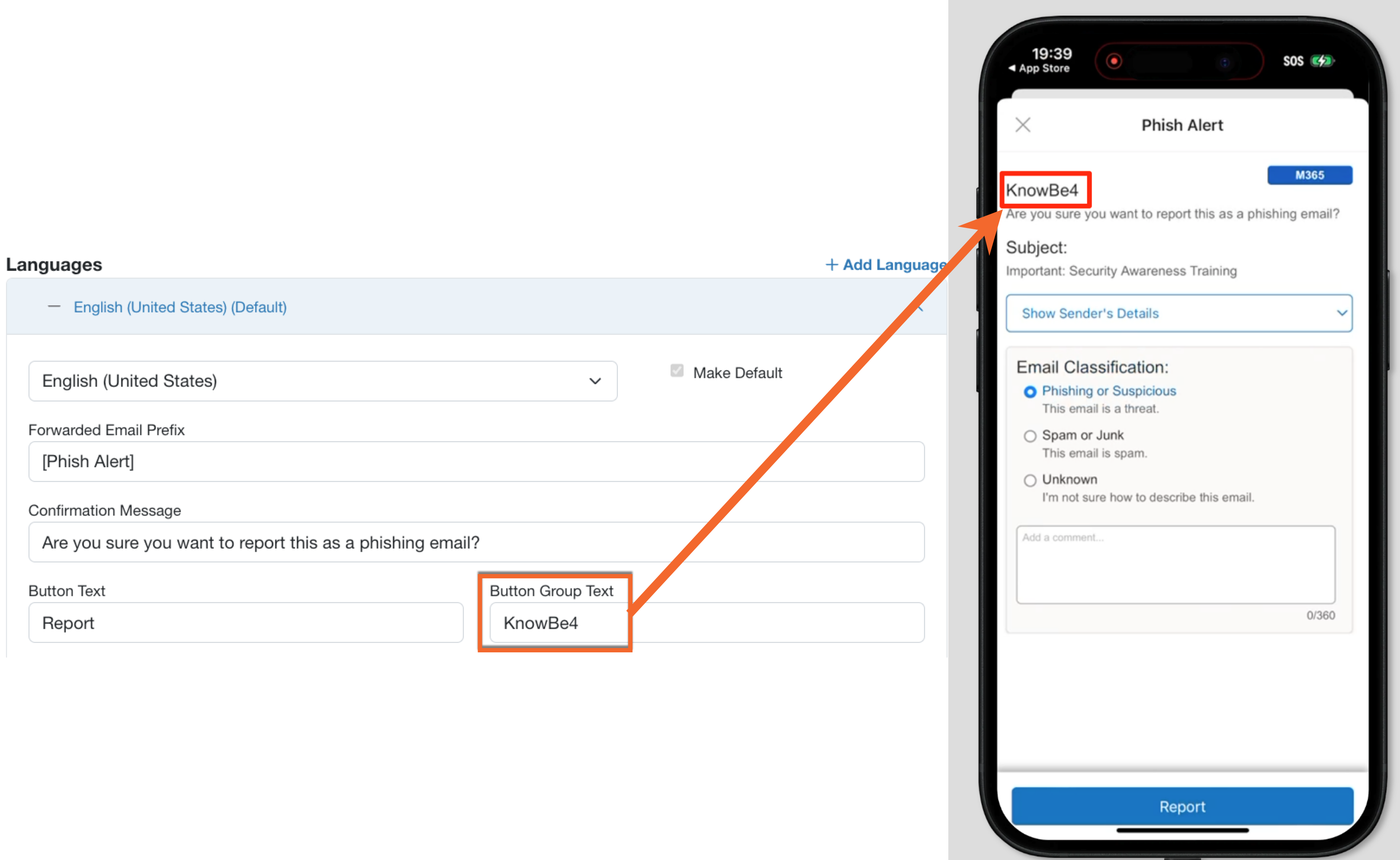 Phish Alert Button (PAB) Display Settings – KnowBe4 Knowledge Base
