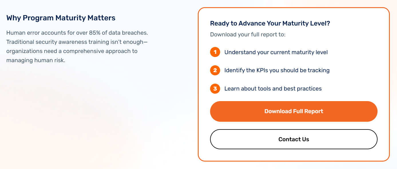 Program Maturity Assessment (PMA) Overview – KnowBe4 Knowledge Base