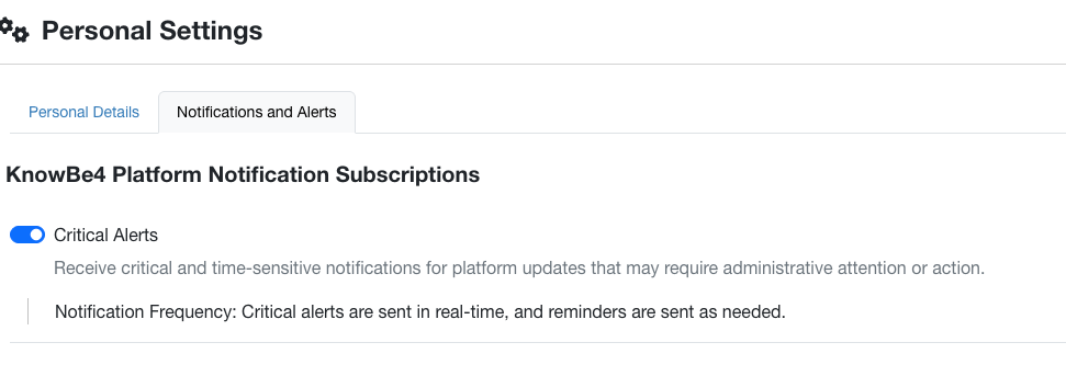 KnowBe4 Platform Notifications – KnowBe4 Knowledge Base