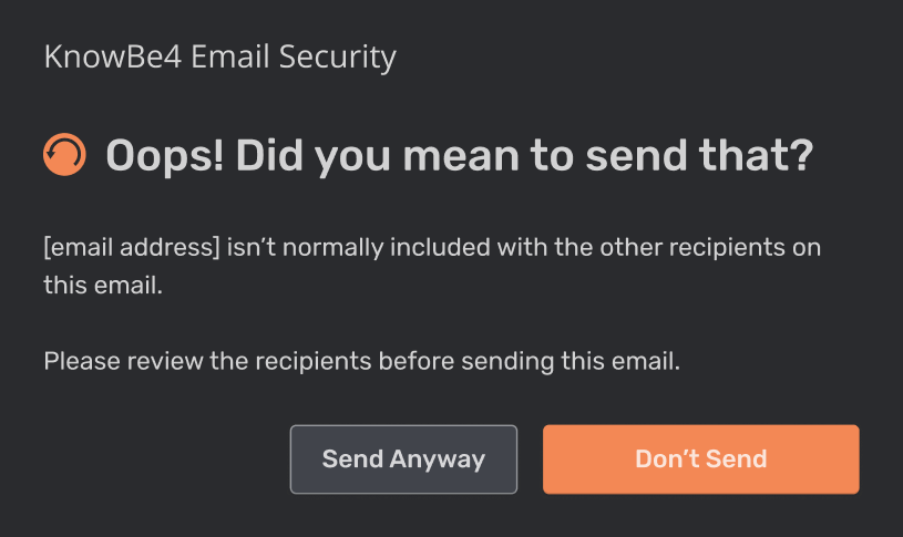 Prevent - User Guide (Web Add-In) – KnowBe4 Knowledge Base