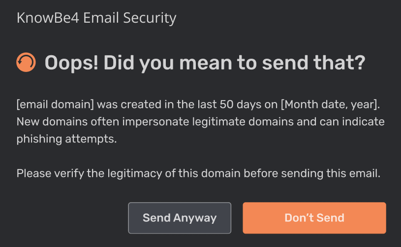 Prevent - Nudges – KnowBe4 Knowledge Base