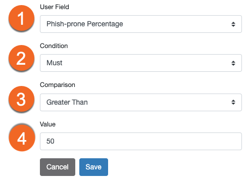 Smart Groups Glossary of Criteria Types – KnowBe4 Knowledge Base