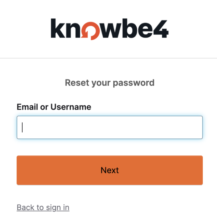 Learner Support: Manage Your Password – KnowBe4 Knowledge Base