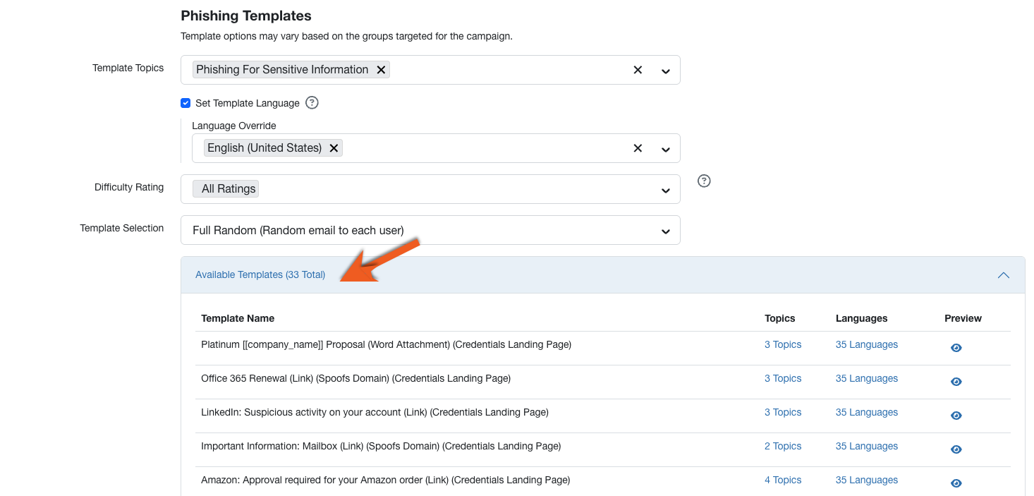 Phishing Templates Advanced Features Guide – KnowBe4 Knowledge Base