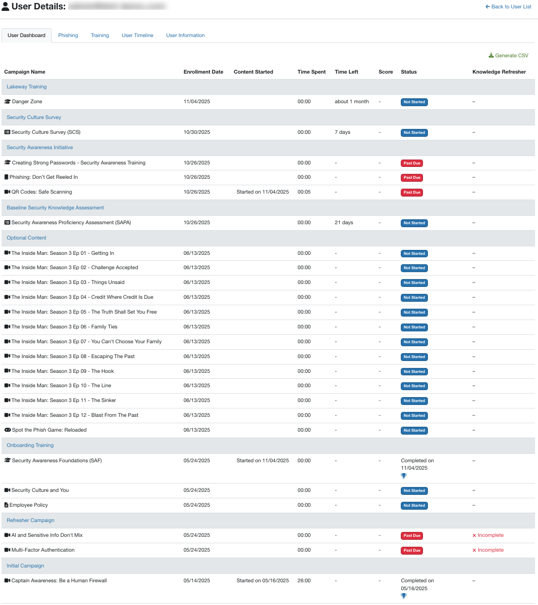 User Profile Guide – KnowBe4 Knowledge Base