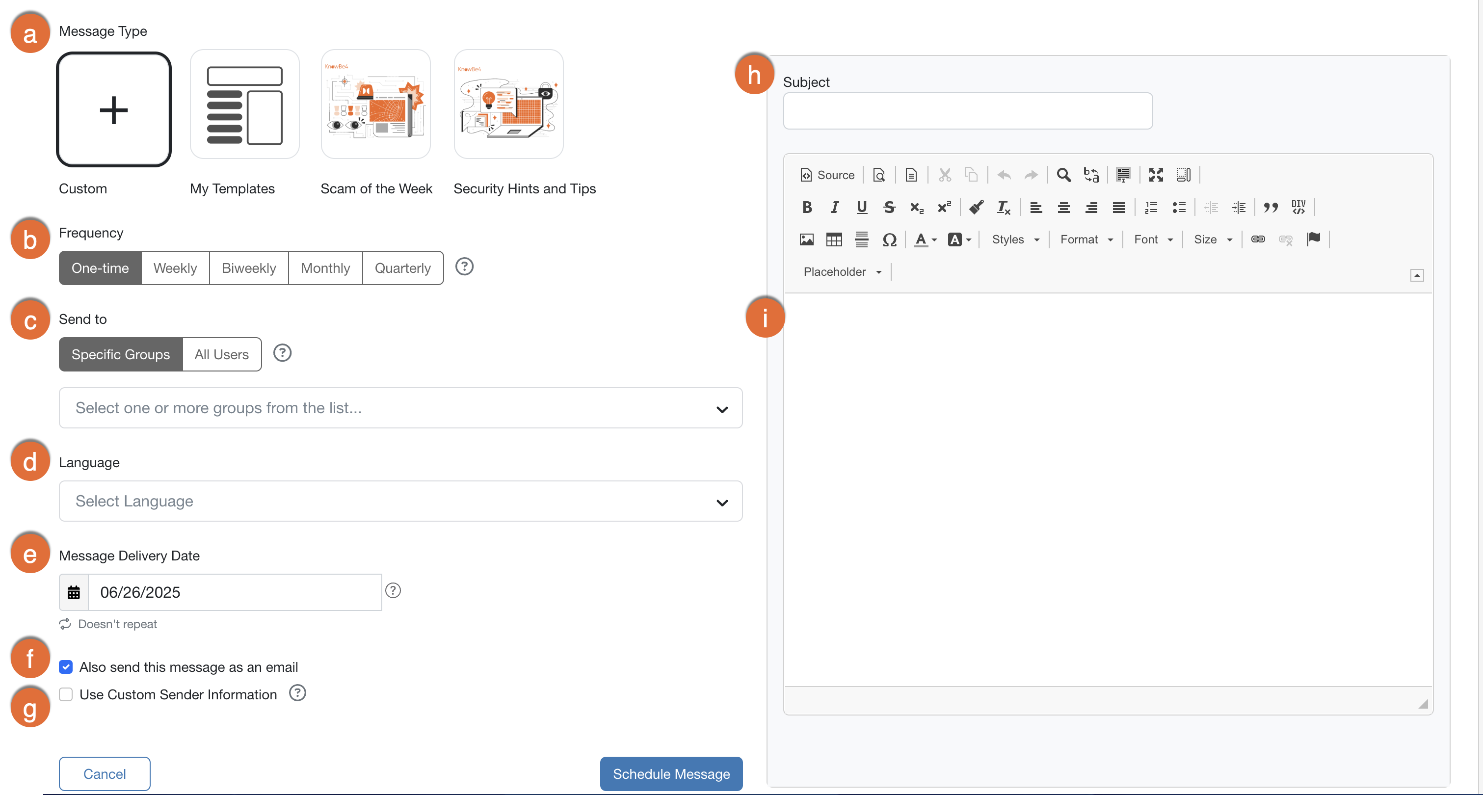 User Messaging Guide – KnowBe4 Knowledge Base
